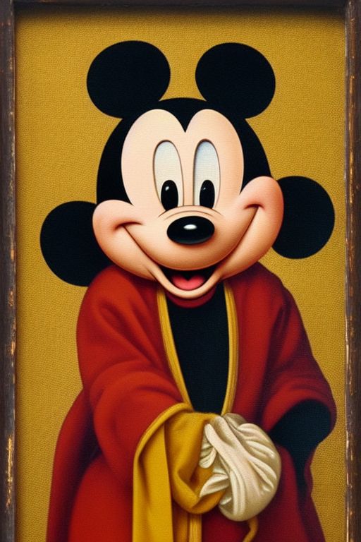 Mickey Mouse In Prayer