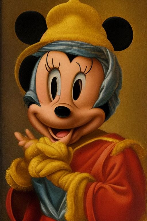 Mickey Mouse In Prayer