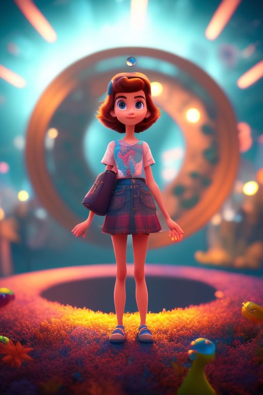 darling-worm587: Avery, Standing Centered, Pixar Style, 3D Style ...