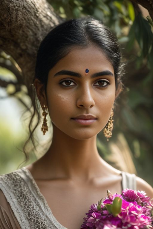 Indian Woman Standing