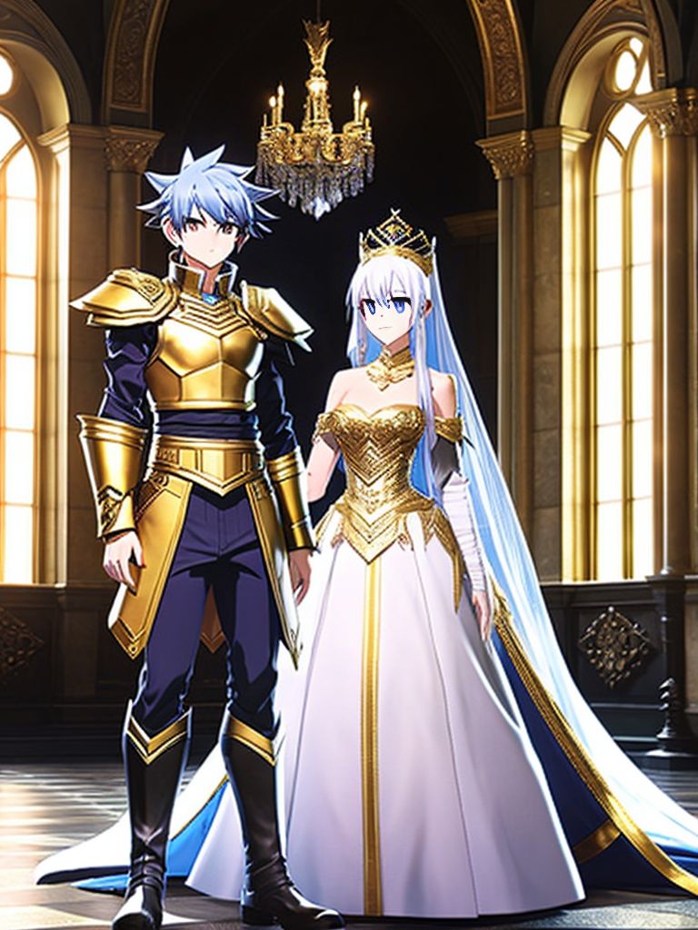 stained-lark500: Aetheria: King Arcturus and Queen Celestia, doodles, full body character ...