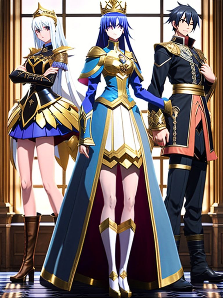 stained-lark500: Aetheria: King Arcturus and Queen Celestia, doodles, full body character ...