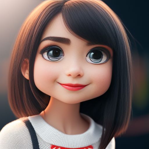 Straight Hair Cartoon