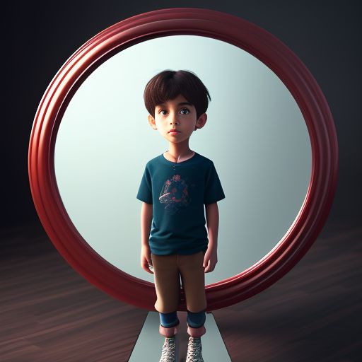 Boogieman: a confused boy looking at the mirror doesnt know the ...