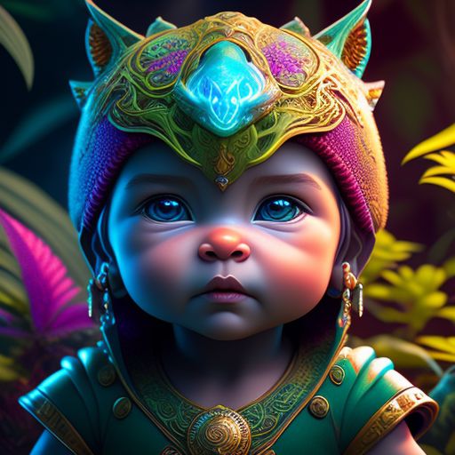 gifted-rail832: Avatar baby cinematic face and shoulders portrait 8k ...