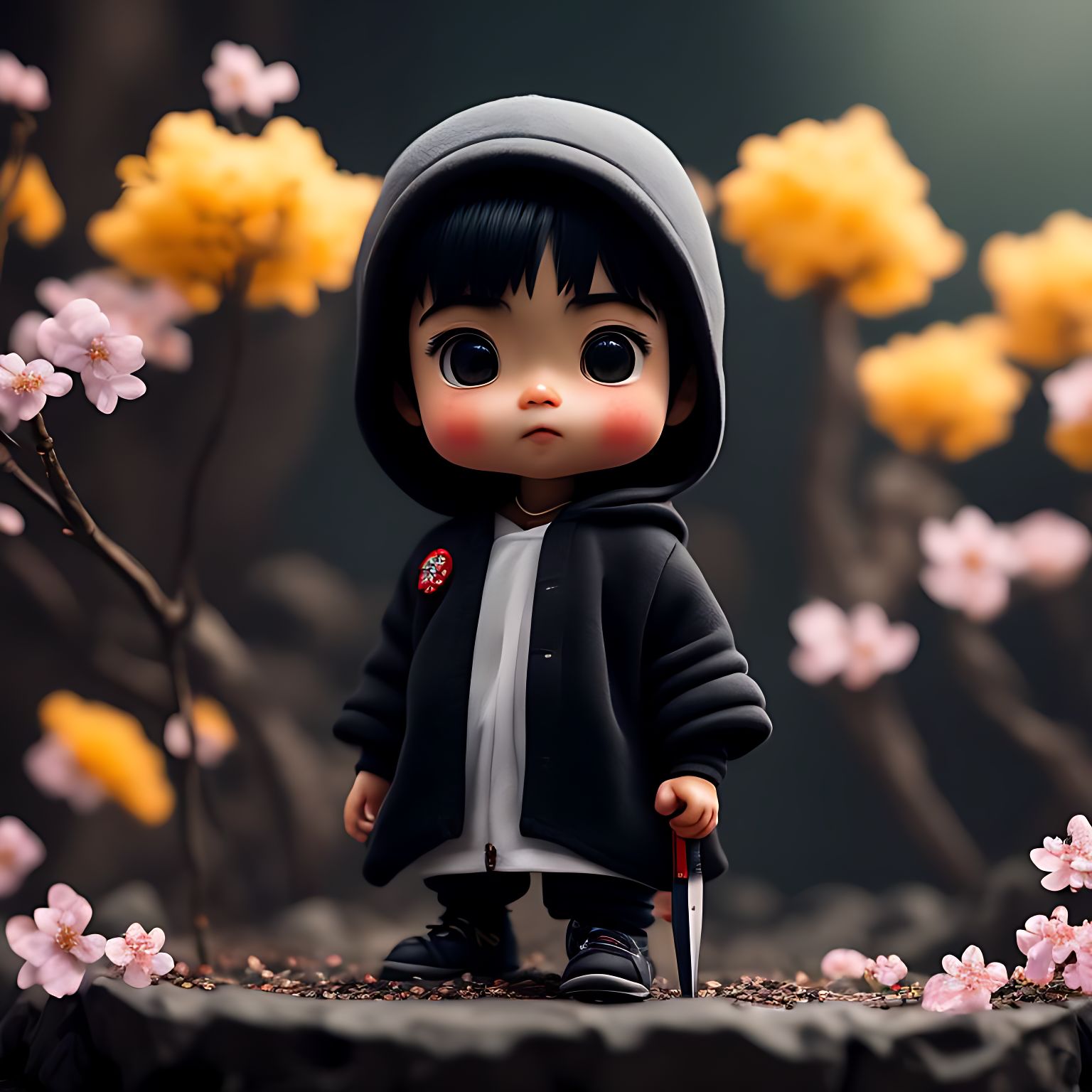 kimoi: Asian style boy character in white streetwear clothing, sports ...