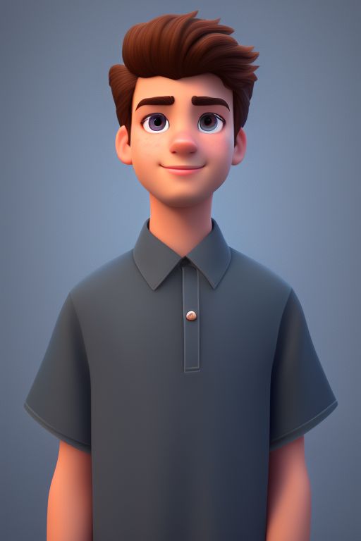 MasterxTH: 3d render, portrait of a young men and wathing the camera ...