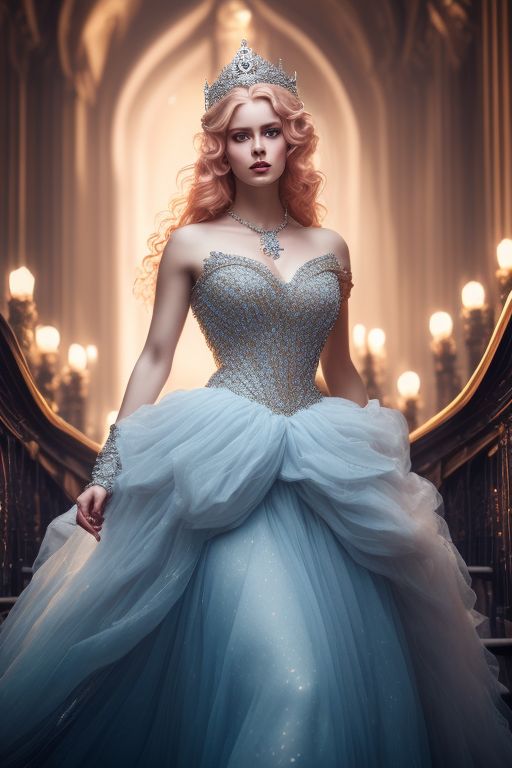 sociable-toad9: Full body portrait of a princess running down castle ...