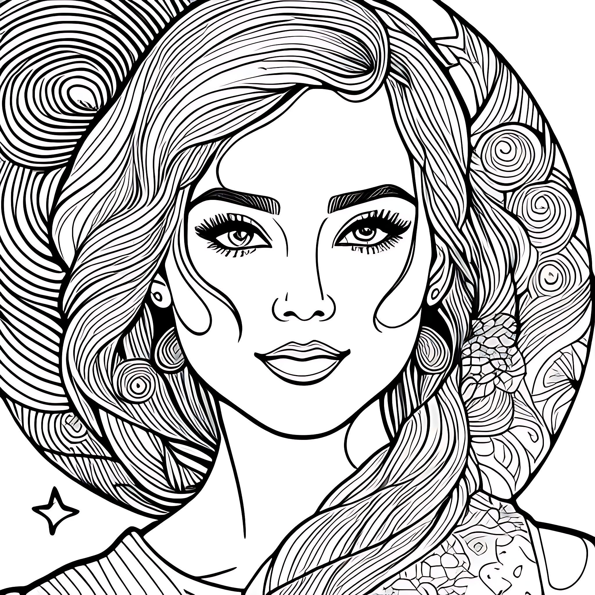 Walking Girl Coloring Pages