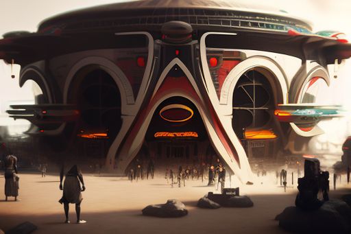 teeming-ibis510: aerial view of circular building