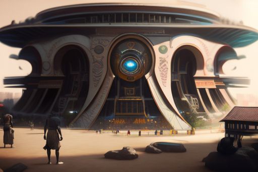 teeming-ibis510: aerial view of circular building