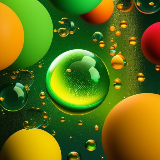 Yellow Bubbles Background