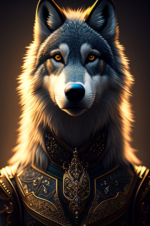wise-goose969: handsome anthropomorphic wolf creature