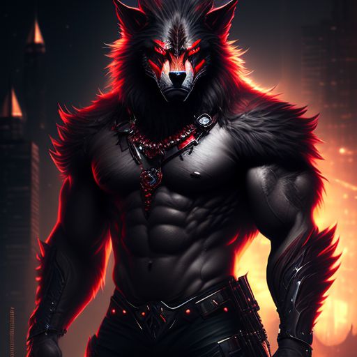 Red Werewolf Eyes
