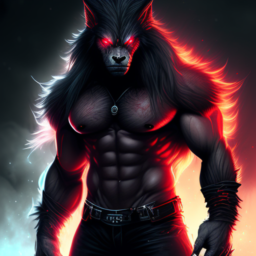 Red Werewolf Eyes