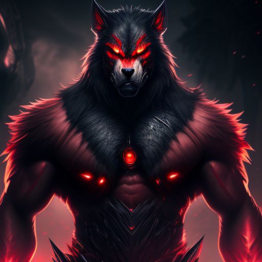 Red Werewolf Eyes