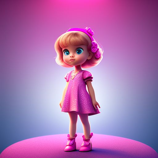 Pink Disney Characters