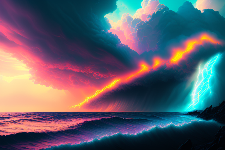 heathercooper: An enormous towering tsunami wave approaching the ...