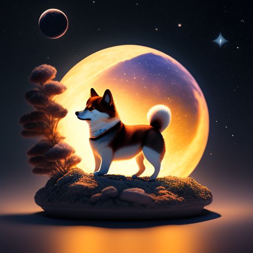 growing-hawk89: Shiba inu as a astronauth in the space close to the ...