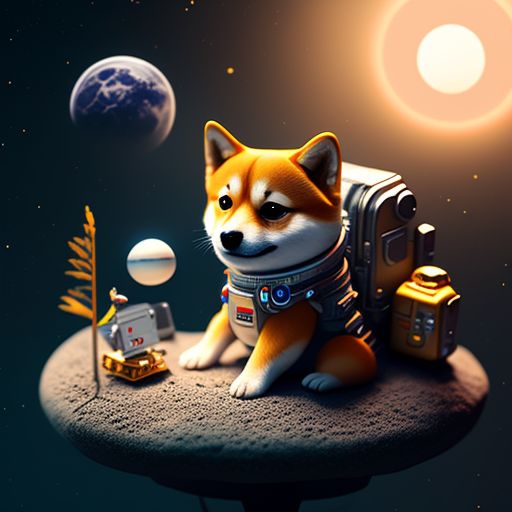 growing-hawk89: Shiba inu wearing astronaut uniform in the space ...