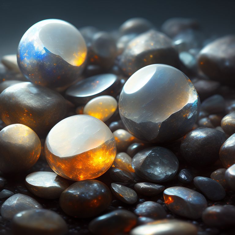 wise-quelea791: Moon stones of glass. High resolution.