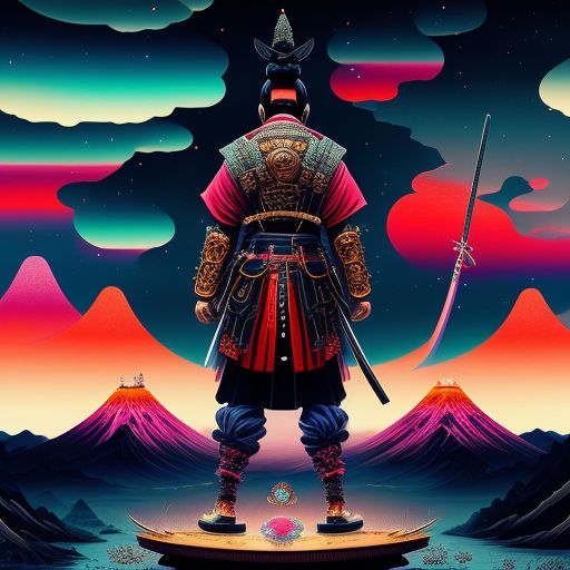 calm-termite201: Genarate an crispy clear image of the black Samurai ...