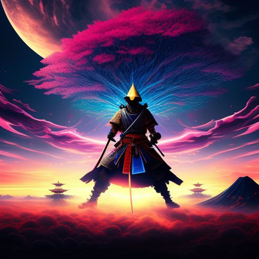 calm-termite201: Genarate an crispy clear image of the african Samurai ...