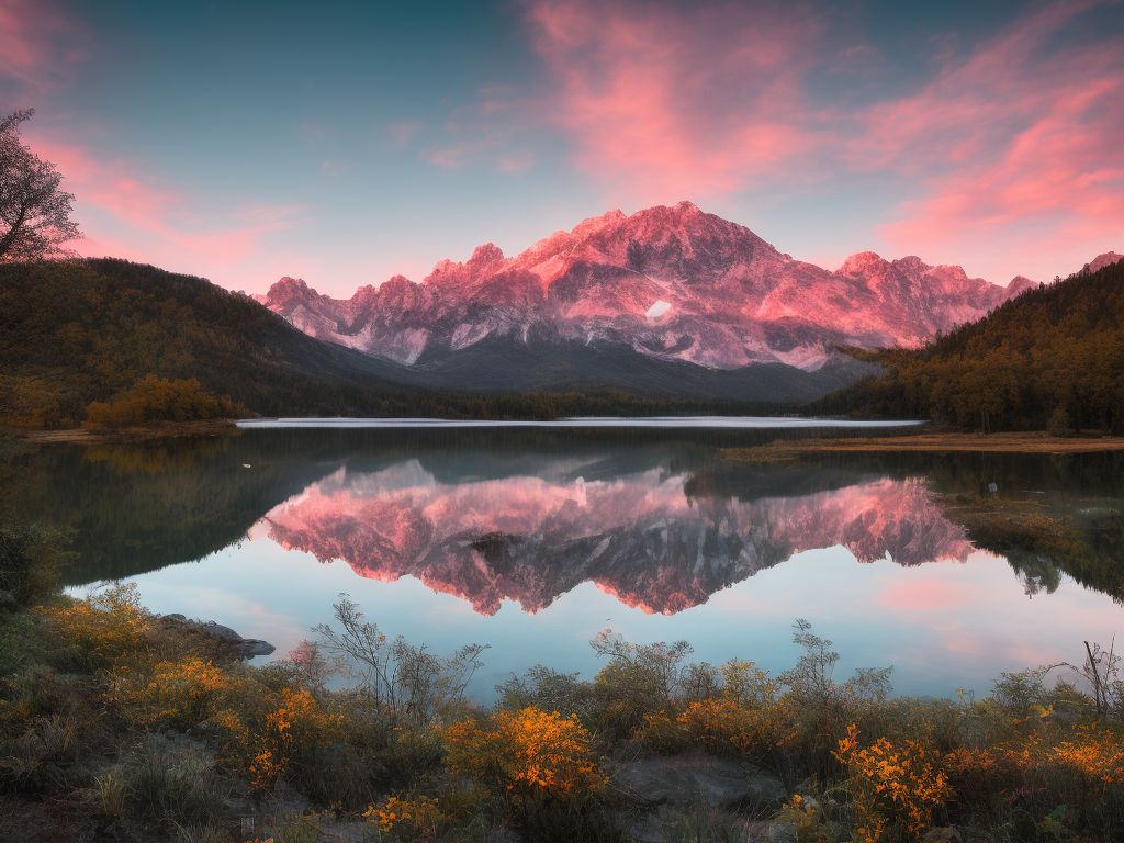 Serene Landscape Sunset