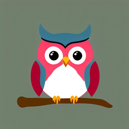 Animated Colorful Owls