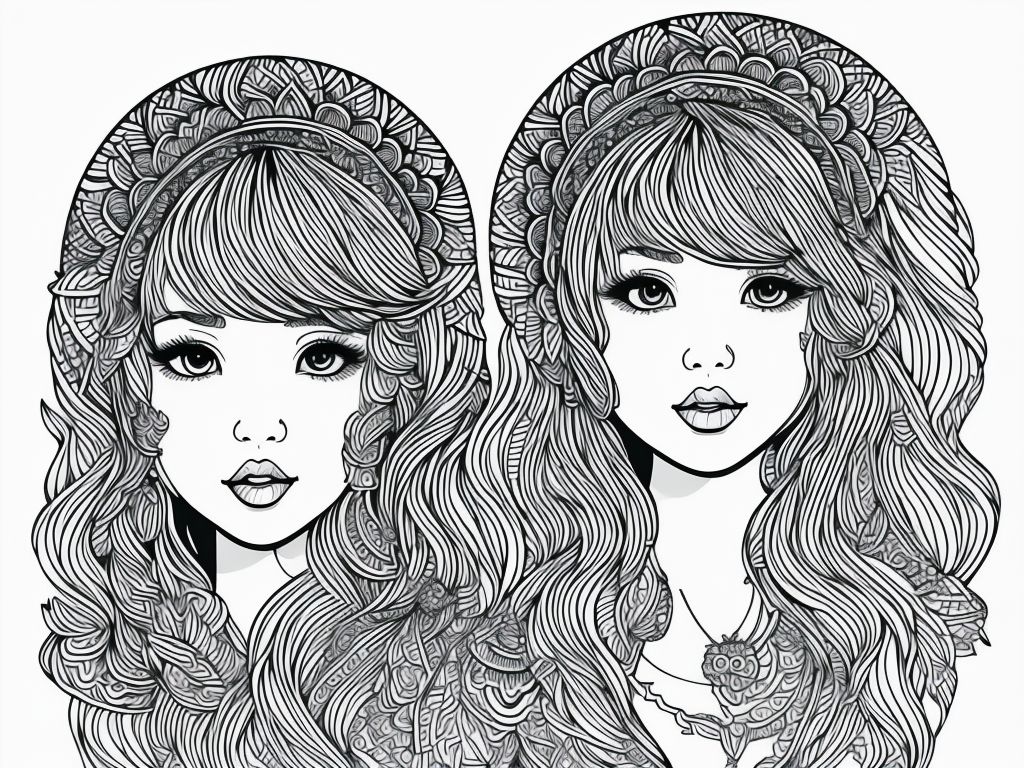 Girly Mandala Coloring Pages