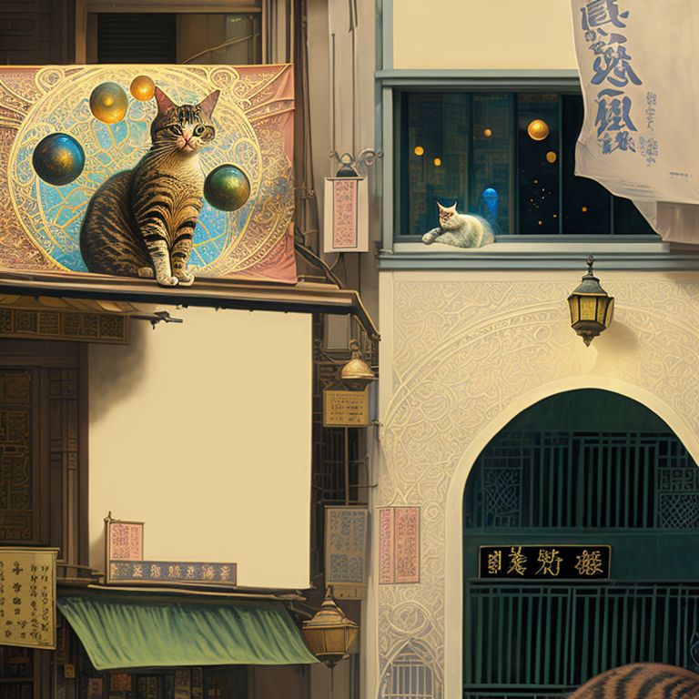 tangible-gaur4: cat outside a window :: looming bronze science fiction ...