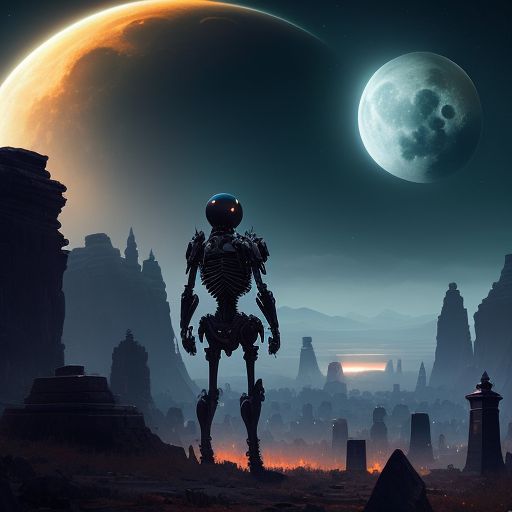 Green Alien Moon Wallpaper