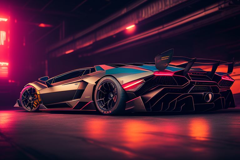 liquid-trout151: lamborghini in cyberpunk 2077