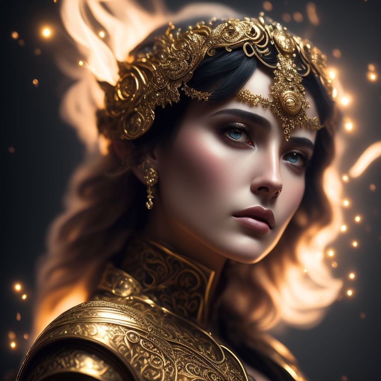 tinafolha: steampunk brunet Goddess of virgo constellation with tender ...