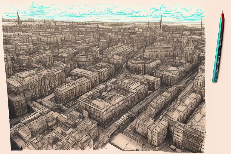 Birds Eye View Drawing