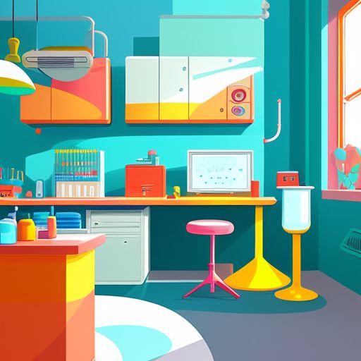 Laboratory Room Cartoon