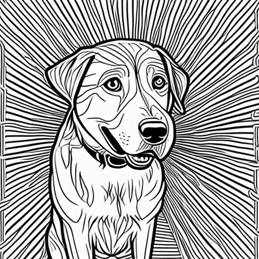 happy-otter407: coloring pages for adults, Paul the dog, Energetic ...