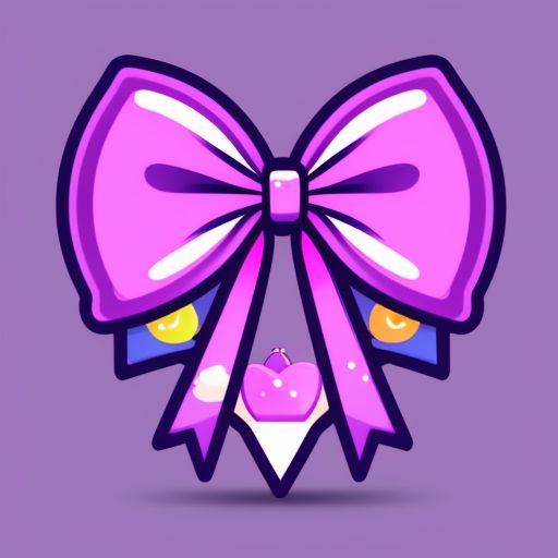 Cute Purple Bow