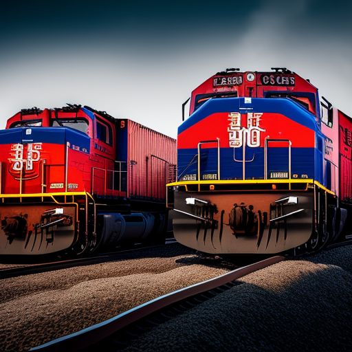 Freight Train Front View