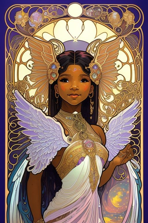 smug-badger216: Halle Bailey as the cosmic lady with wings coming out ...