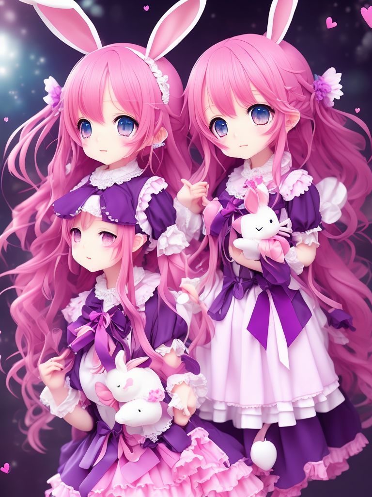 Cute Anime Bunny Girl Chibi