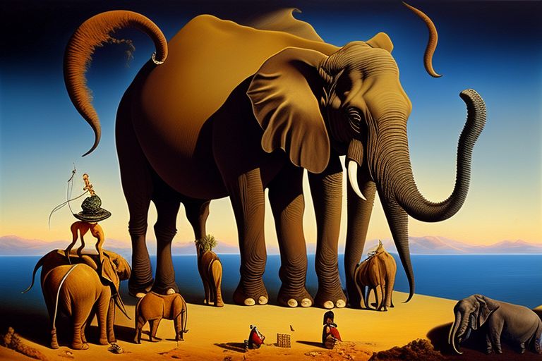 Salvador Dali Wallpaper Elephants