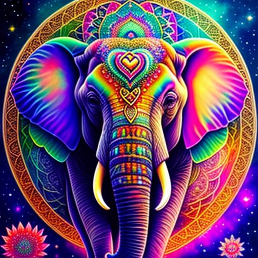 Trippy Elephant Backgrounds