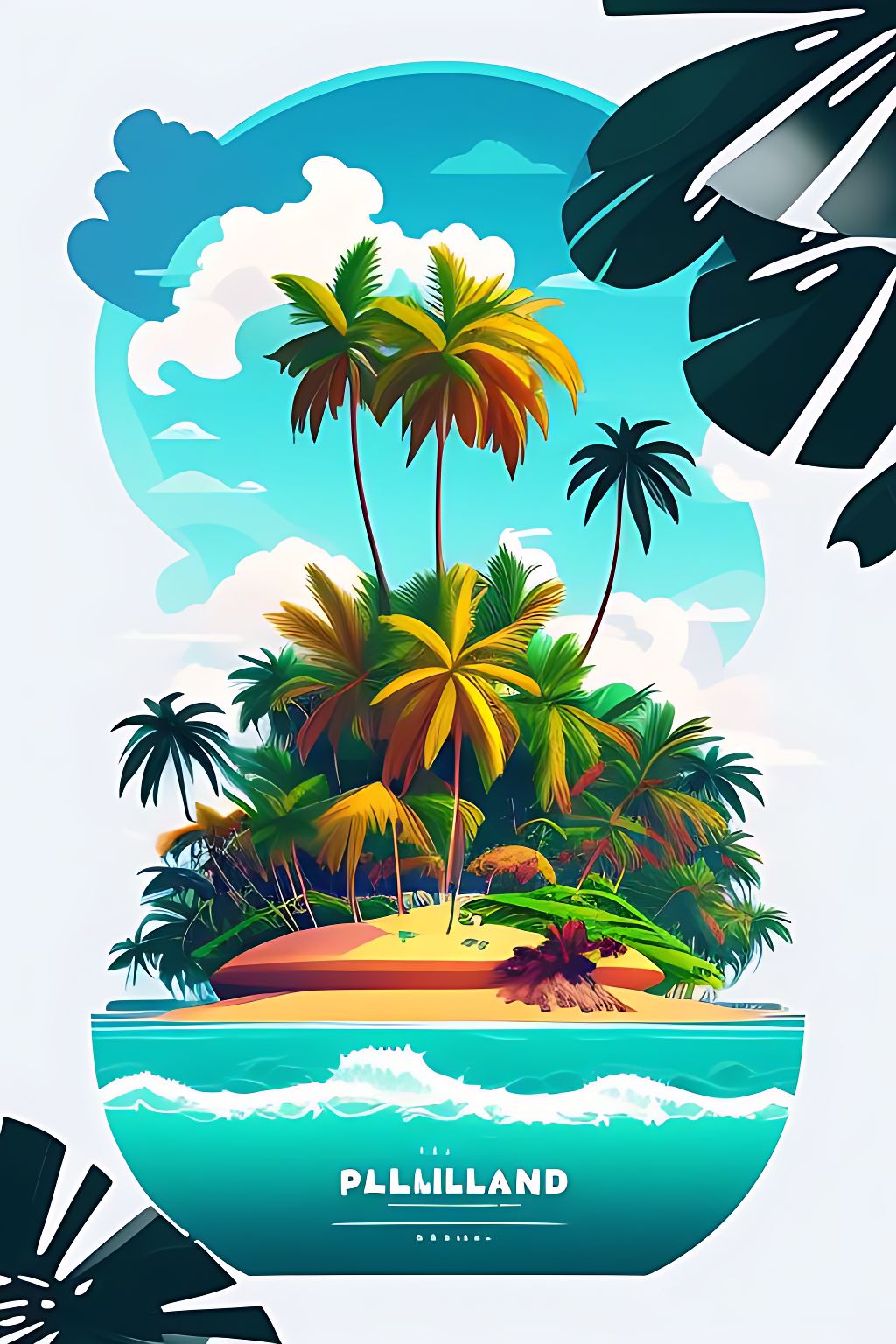 Tropical Island Background