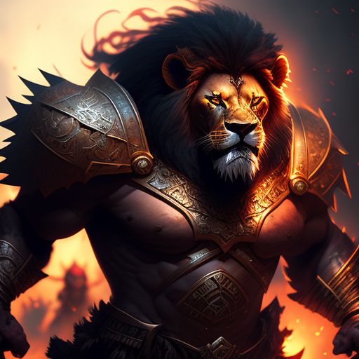 delayed-owl353: lion barbarian maul