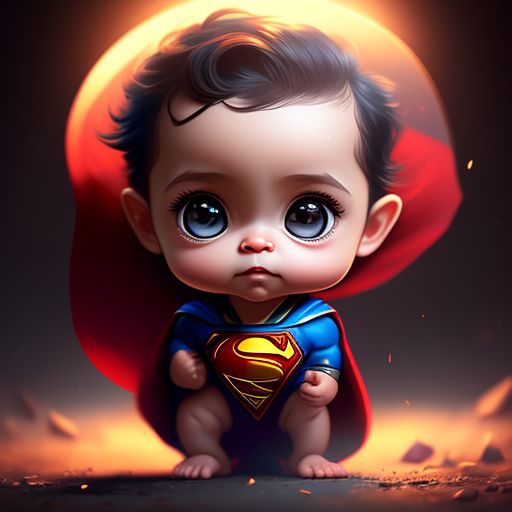 Cute Baby Superman