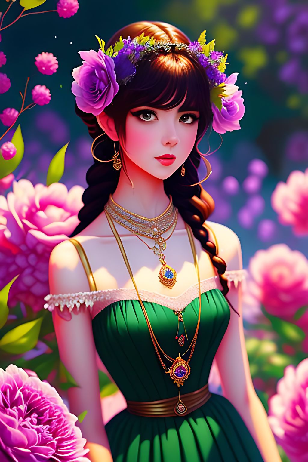 Sana: beautiful lighting, half body shot of a pretty girl, (brown hair ...