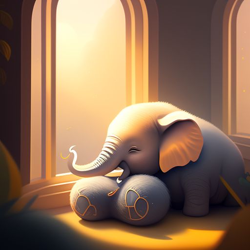 Animated Elephants Sleeping