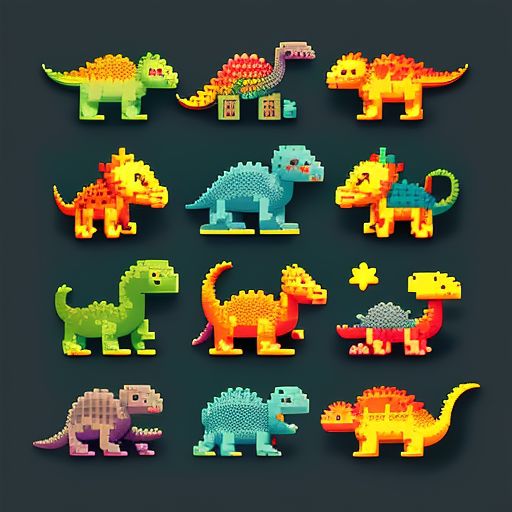 Simple Pixel Art On Grid