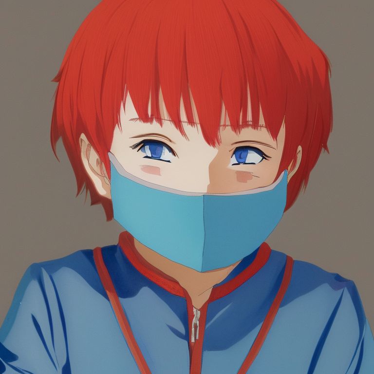 humming-seal835: a young 3 years old red-haired boy